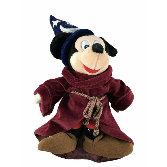 Disney | Toys | Mickey Mouse Disney Plush Stuffed Animal Wizard | Poshmark